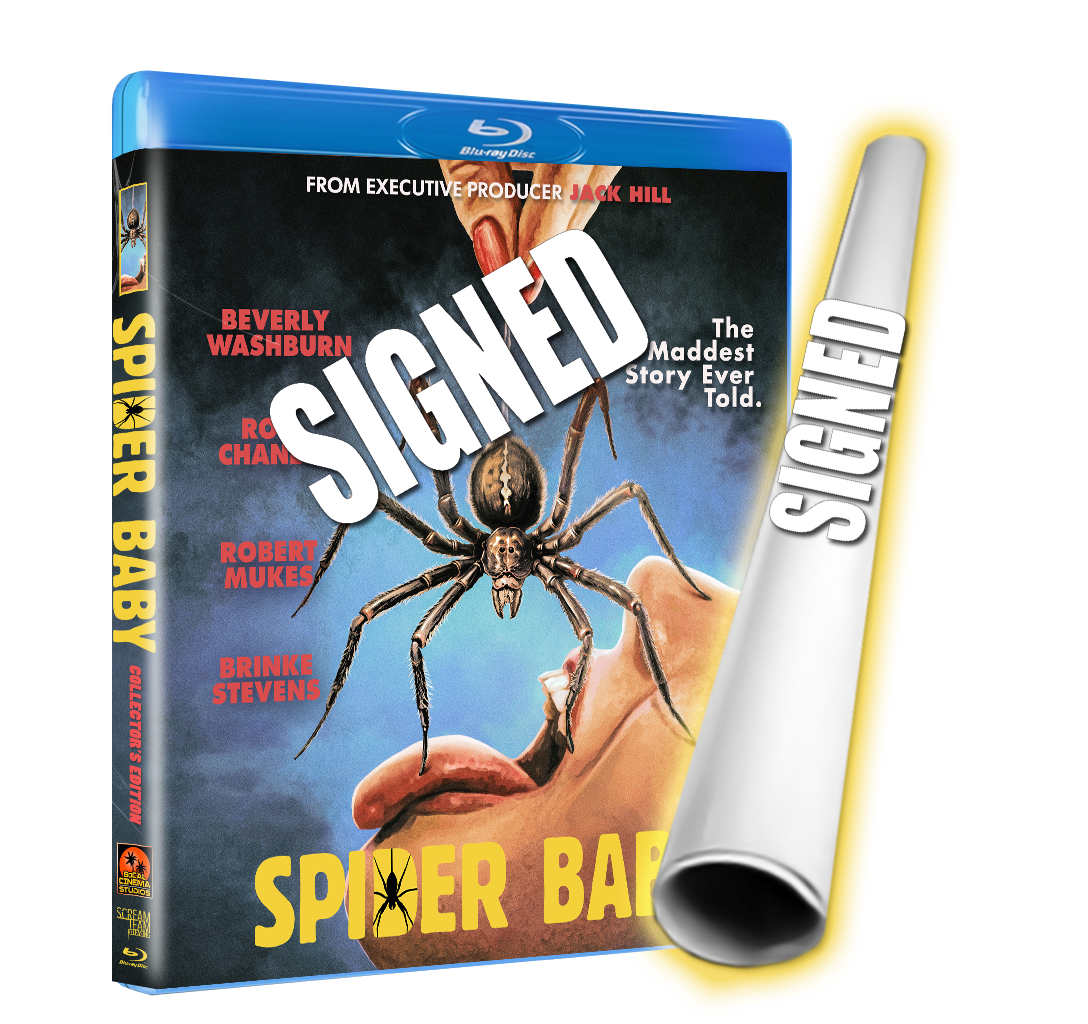 Spider Baby (2024) - (Signed Blu-ray with Poster) – Scream Team Releasing